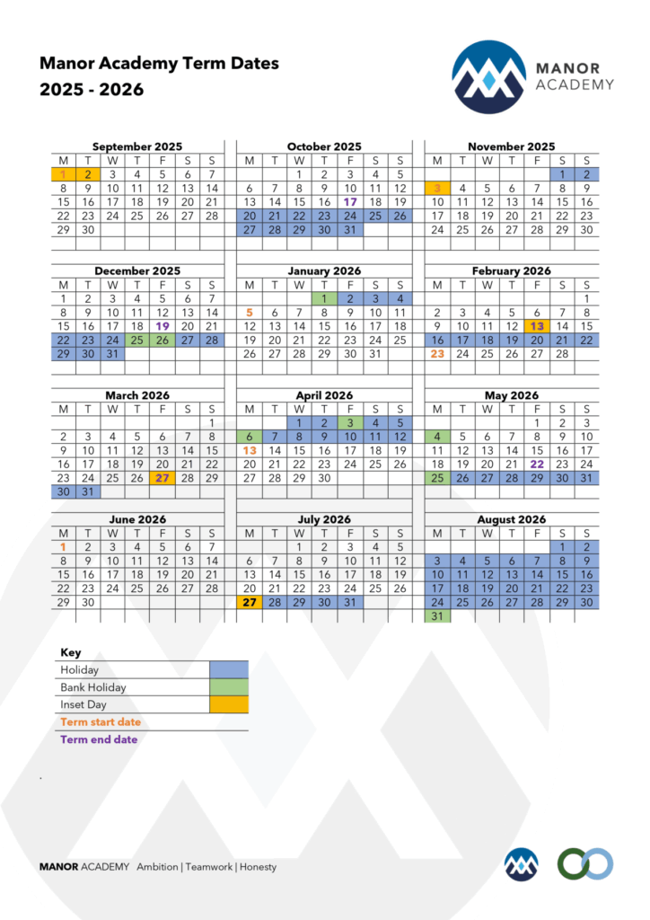 Term Dates - The Manor Academy